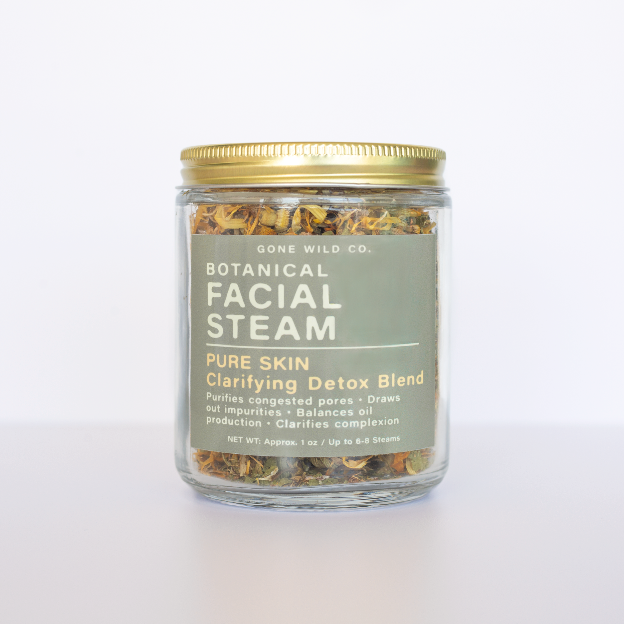 PURE SKIN - Clarifying Detox Facial Steam | Nettle, Calendula, Yarrow ...